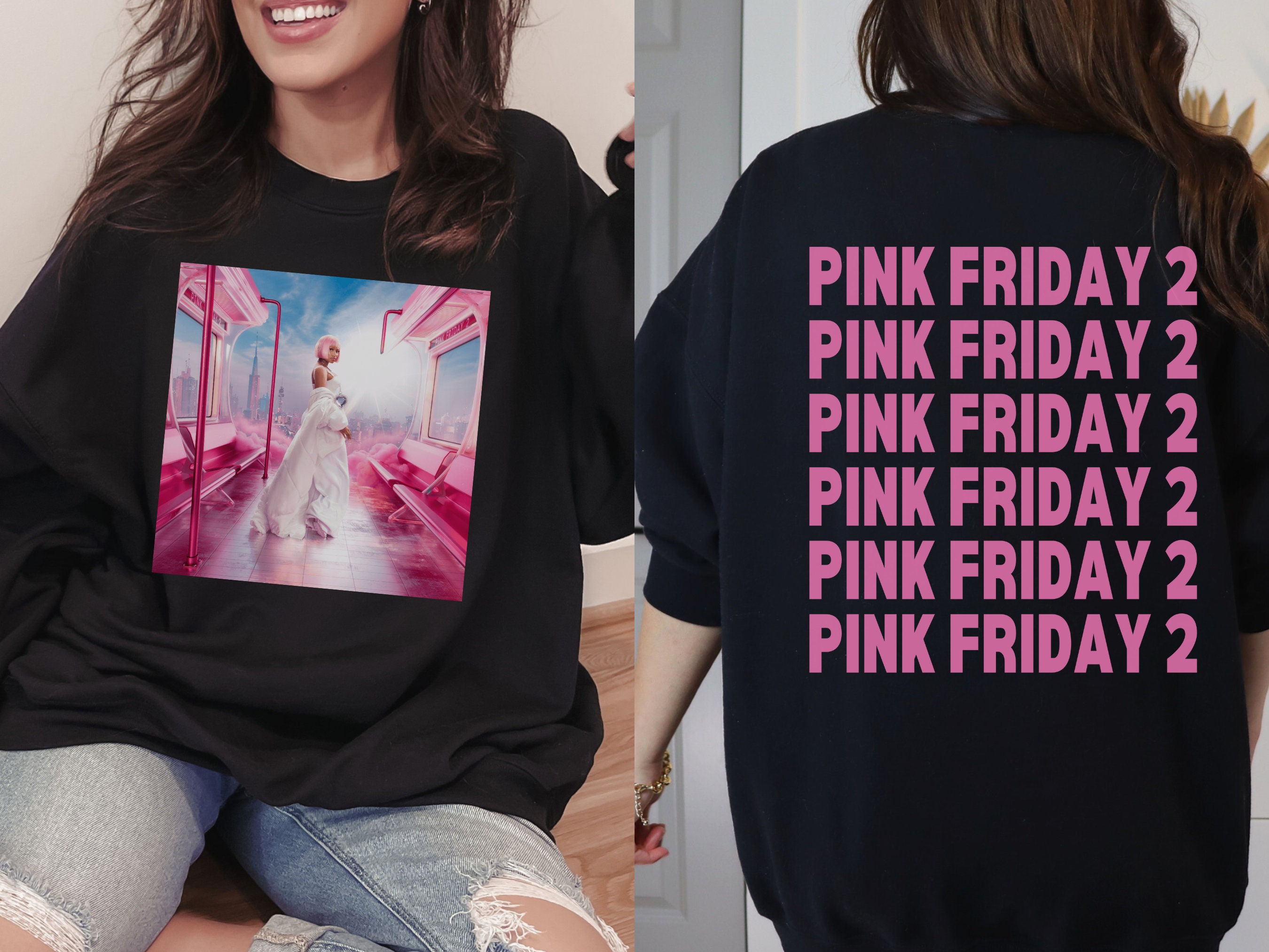 Nicki Minaj Shirt, Pink Friday 2 Merch, Pink Friday 2 Vintage Rapper ...