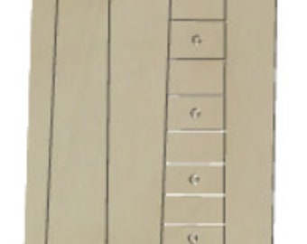 S-style Neck and Fretboard SVG/DXF File for Cnc, X-carve, Onefinity ...
