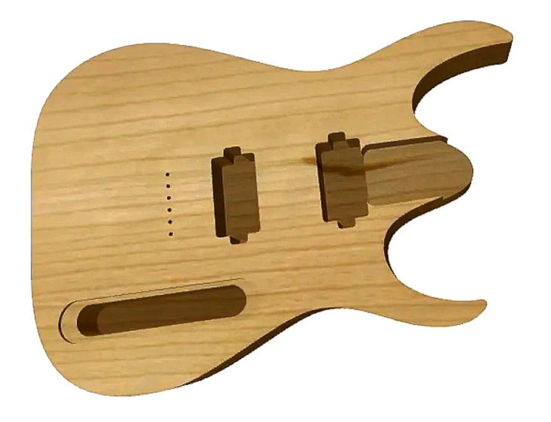 Super-s Style Guitar Body Cnc File, Svg, Dxf, Xcarve, Onefinity ...