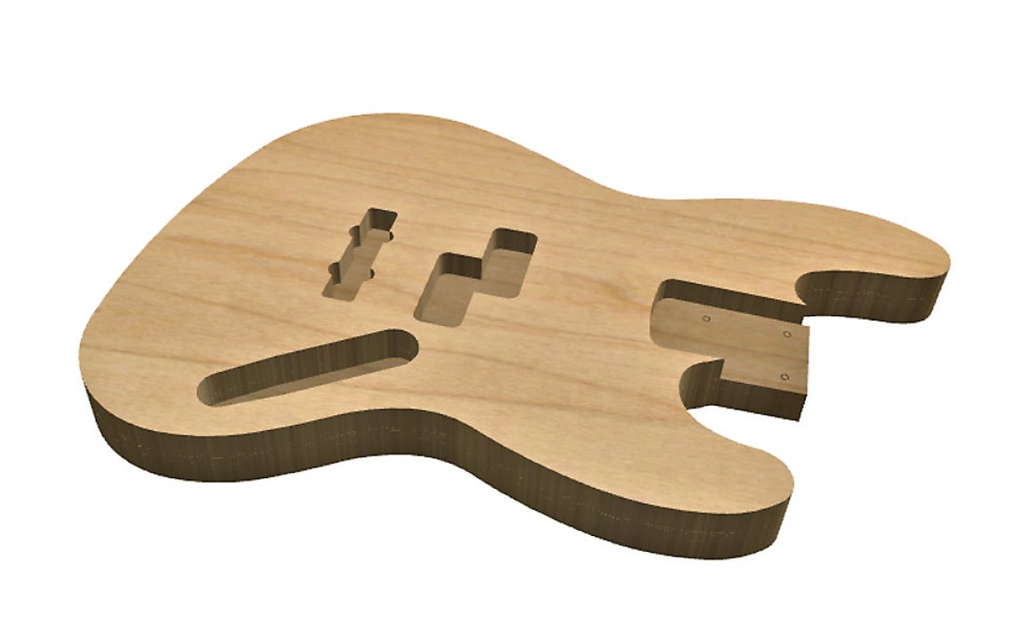 J Bass Style Svg, Dxf File, Xcarve, Onefintity, Shapeoko Cnc Machine ...