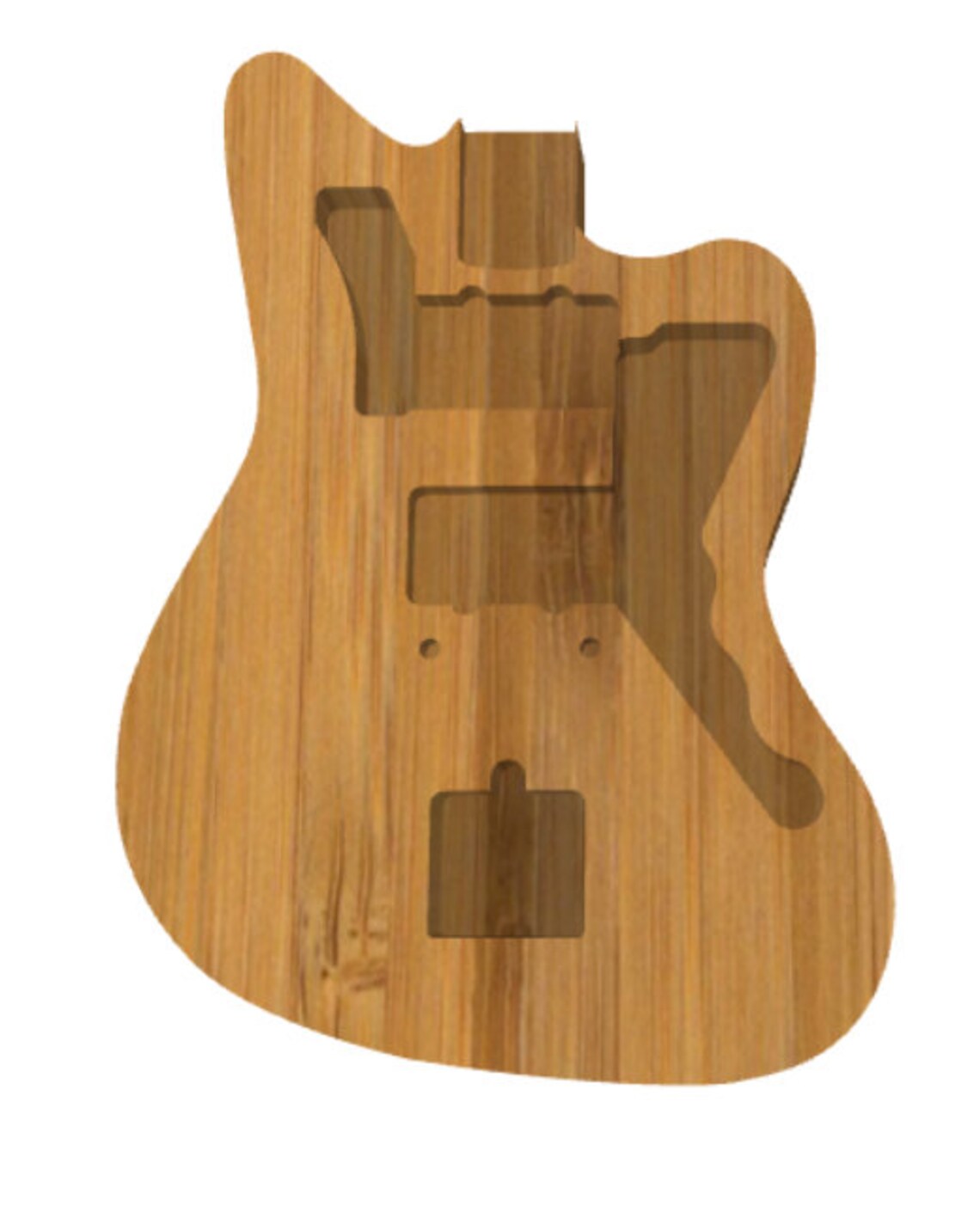 Jazzmaster Guitar Body SVG DXF File: CNC Ready (digital Download) - Etsy