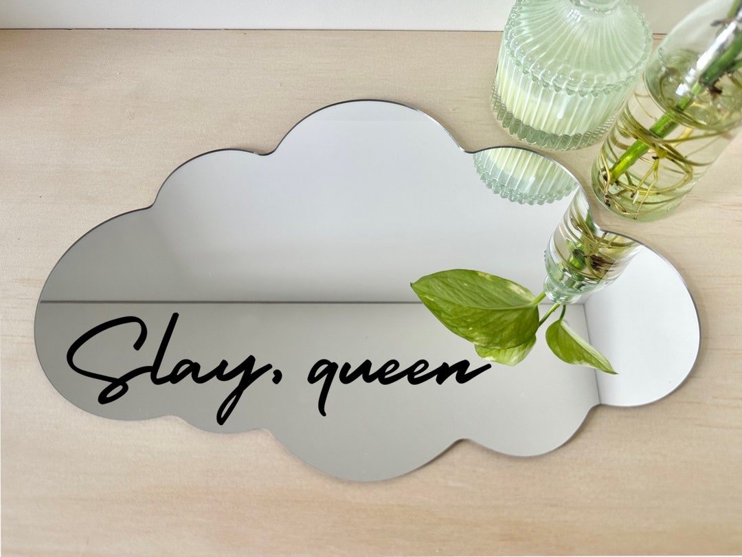 Mirror Sticker, Slay Queen, Positive Affirmation Stickers, Mirror Decal ...