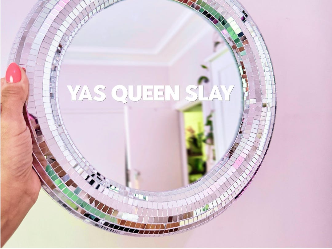 Yas Queen Slay Mirror Affirmation Sticker, Mirror Affirmation Decals ...