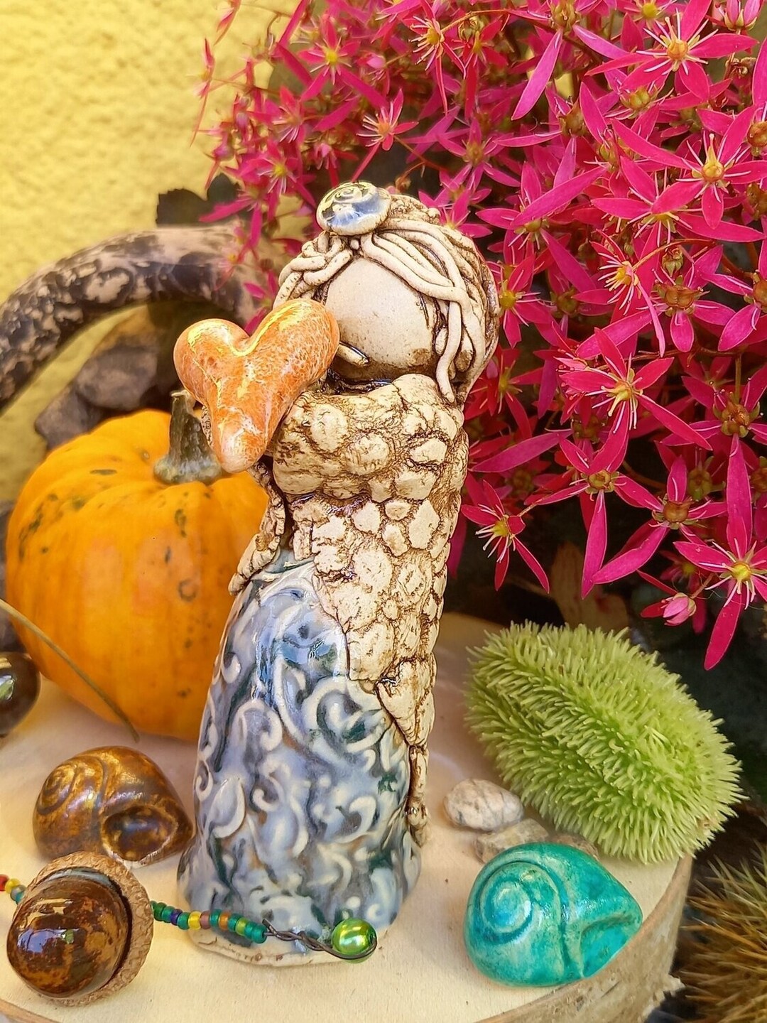 Angel Girl Elf Woman Love Favorite Person Heart Fairy Grave Decorations ...