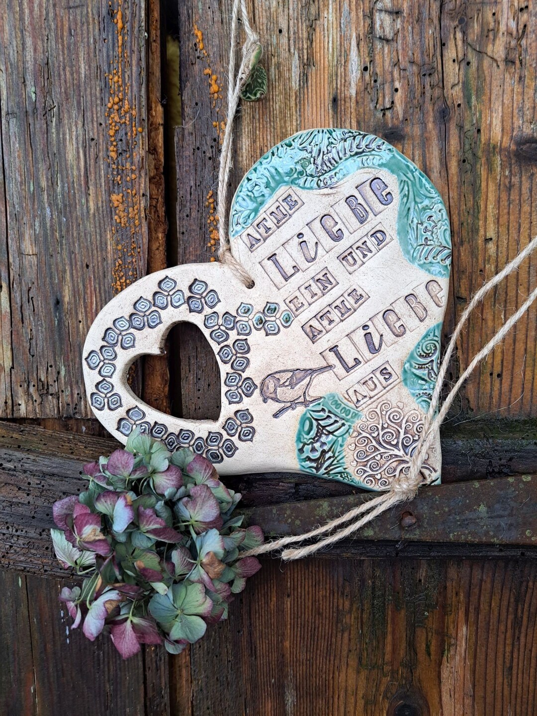 Zitat Herz Baum Atem Affirmation - Etsy.de