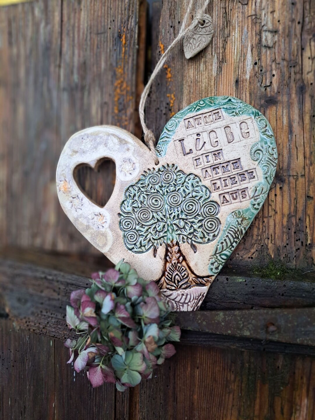 Zitat Herz Baum Atem Affirmation - Etsy.de