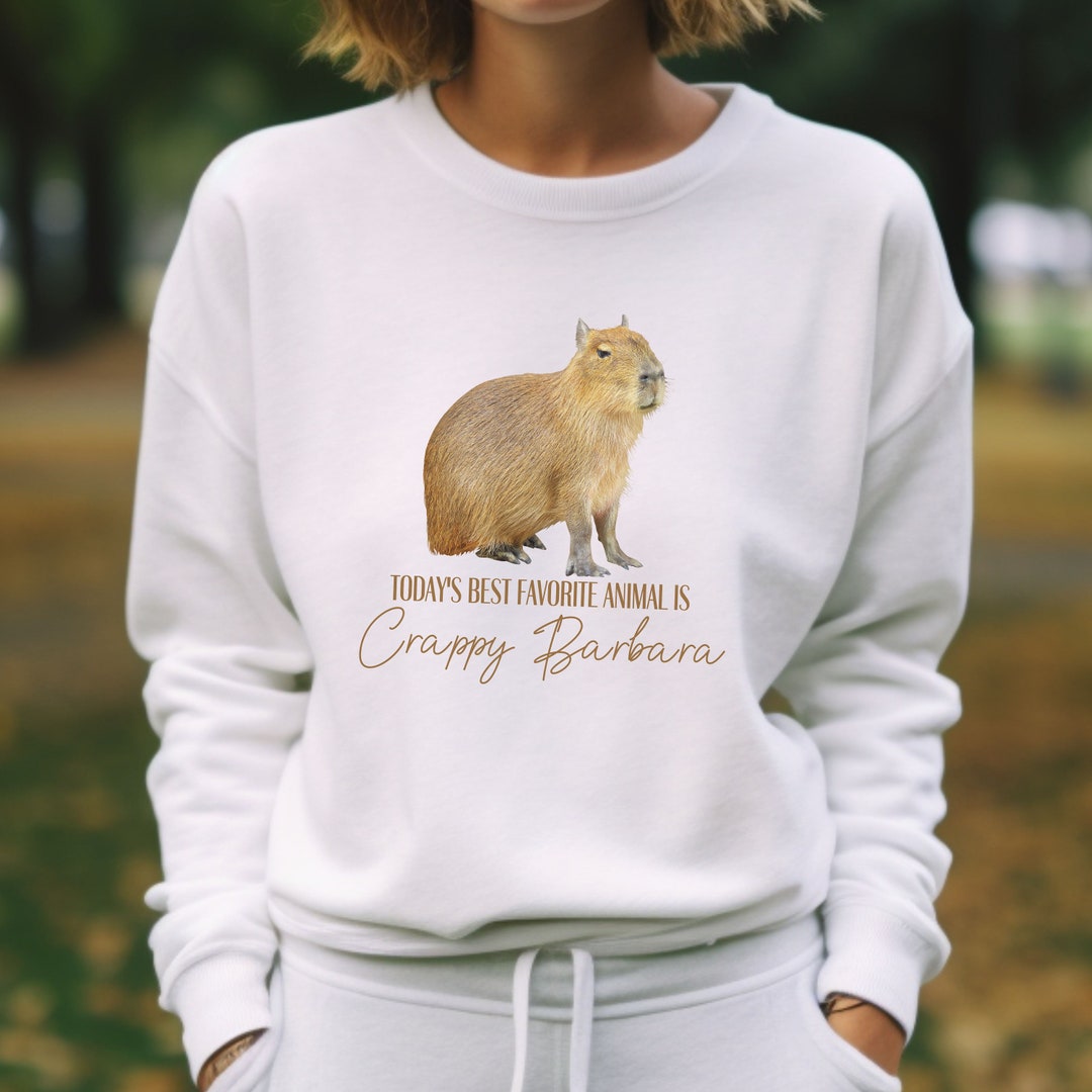 Capybara Sweatshirt, Funny Crappy Barbara Capybara, Creepy Dave Best ...