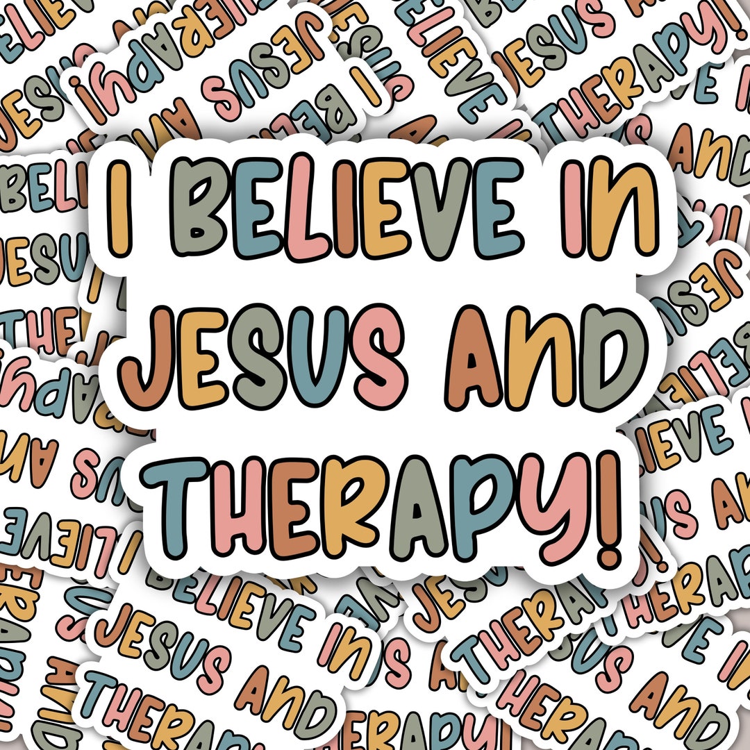 Jesus Stickers Jesus and Therapy Bible Stickers - Etsy
