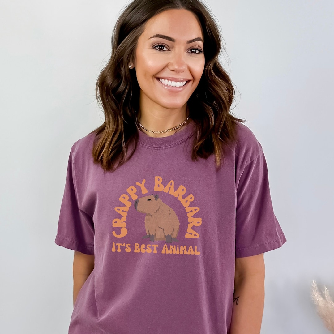 Capybara Shirt, Crappy Barbara Comfort Color Shirt, Creepy Dave Animal ...