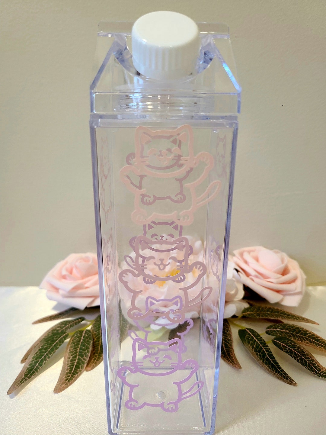 Cats Milk Carton Water Bottle 16 9 Oz Cats Water Bottle - Etsy
