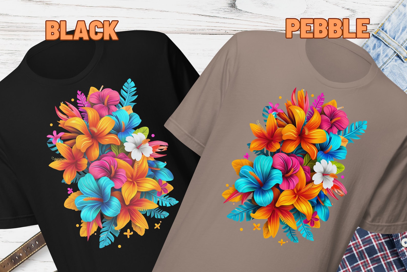 Wild Flowers Shirt Floral Design Tshirt Wildflower T-shirt Elegant ...