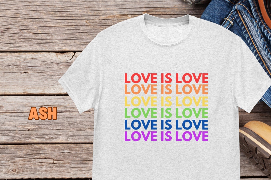 Pride T-shirt Love is Love Shirt Gay Pride Tshirt Proud LGBTQ Apparel ...