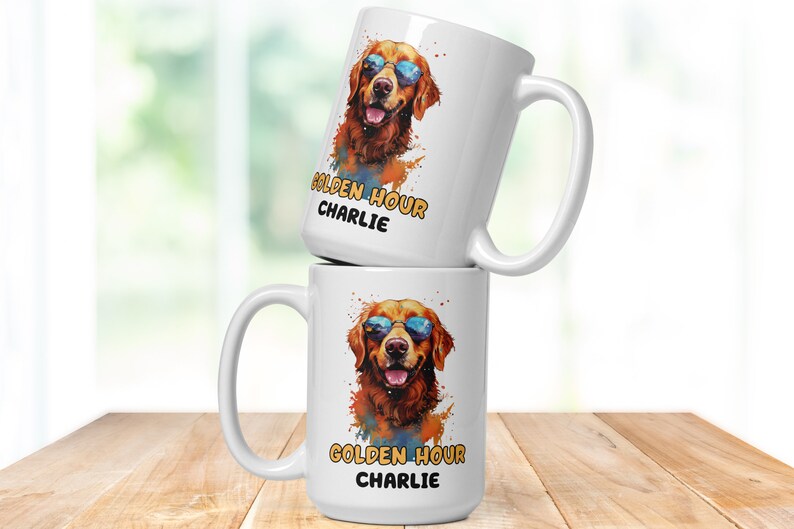Custom Golden Retriever Mug Personalized Gift for Golden Retriever ...