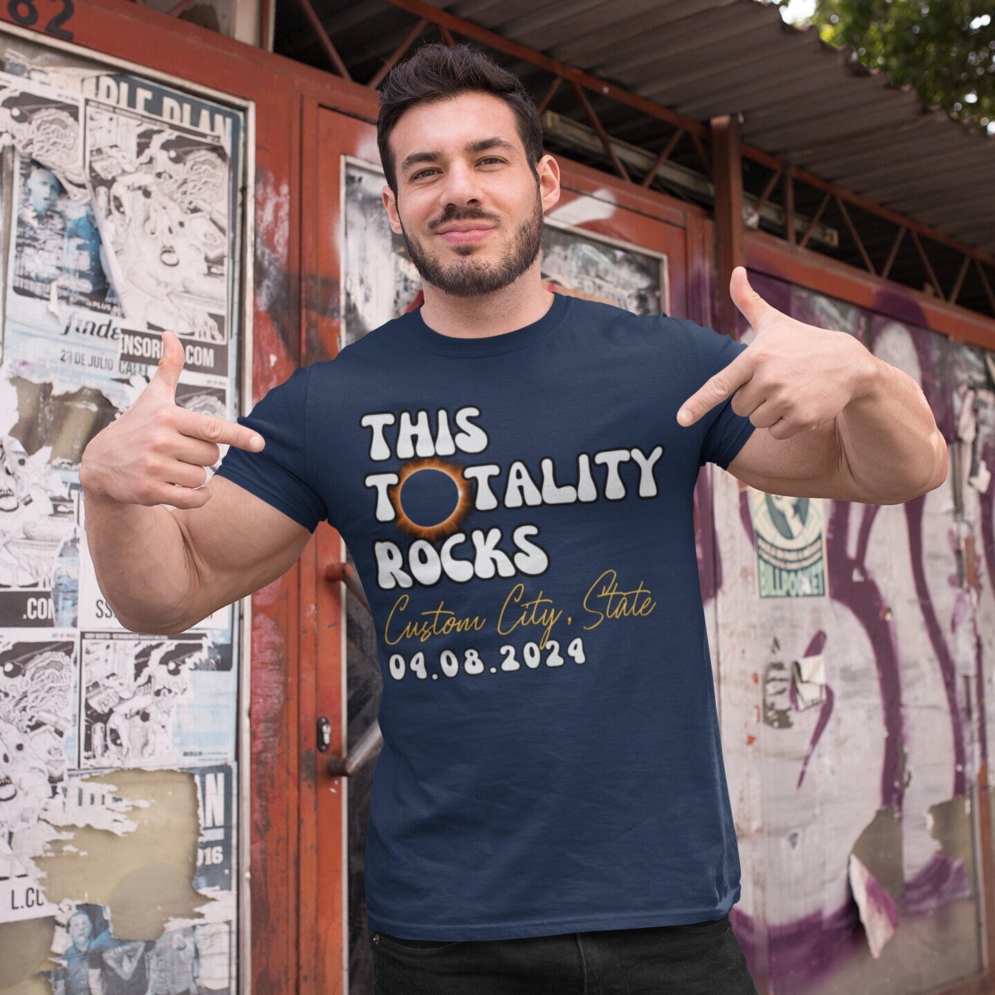 Custom Eclipse T-shirt Customized Totality Shirt Personalized Solar ...