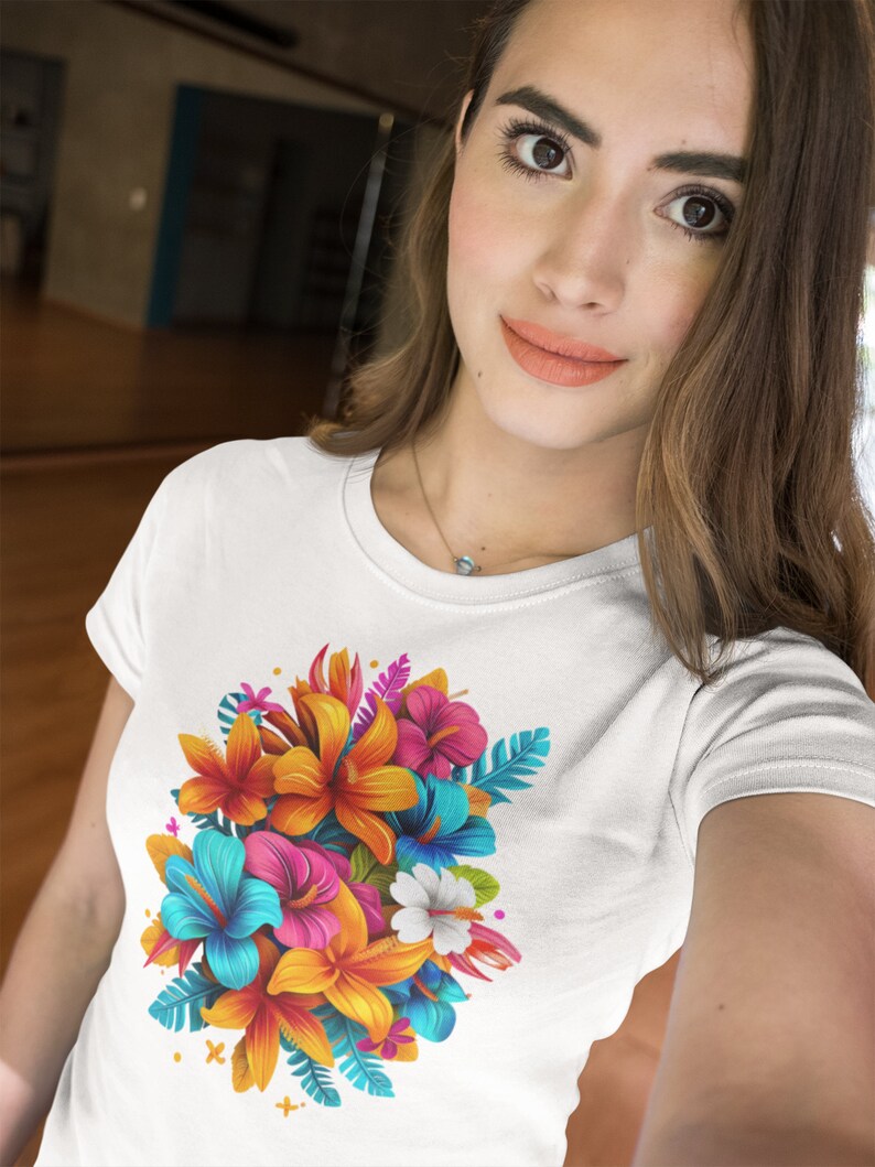 Wild Flowers Shirt Floral Design Tshirt Wildflower T-shirt Elegant ...