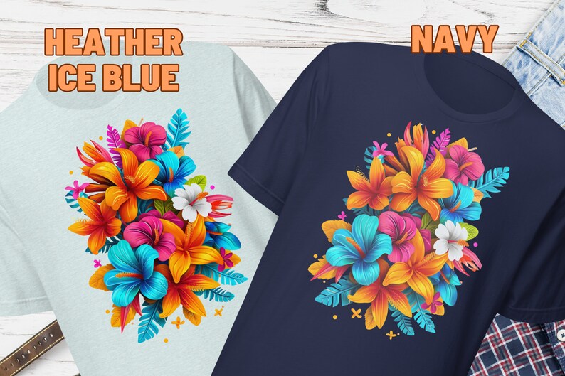 Wild Flowers Shirt Floral Design Tshirt Wildflower T-shirt Elegant ...