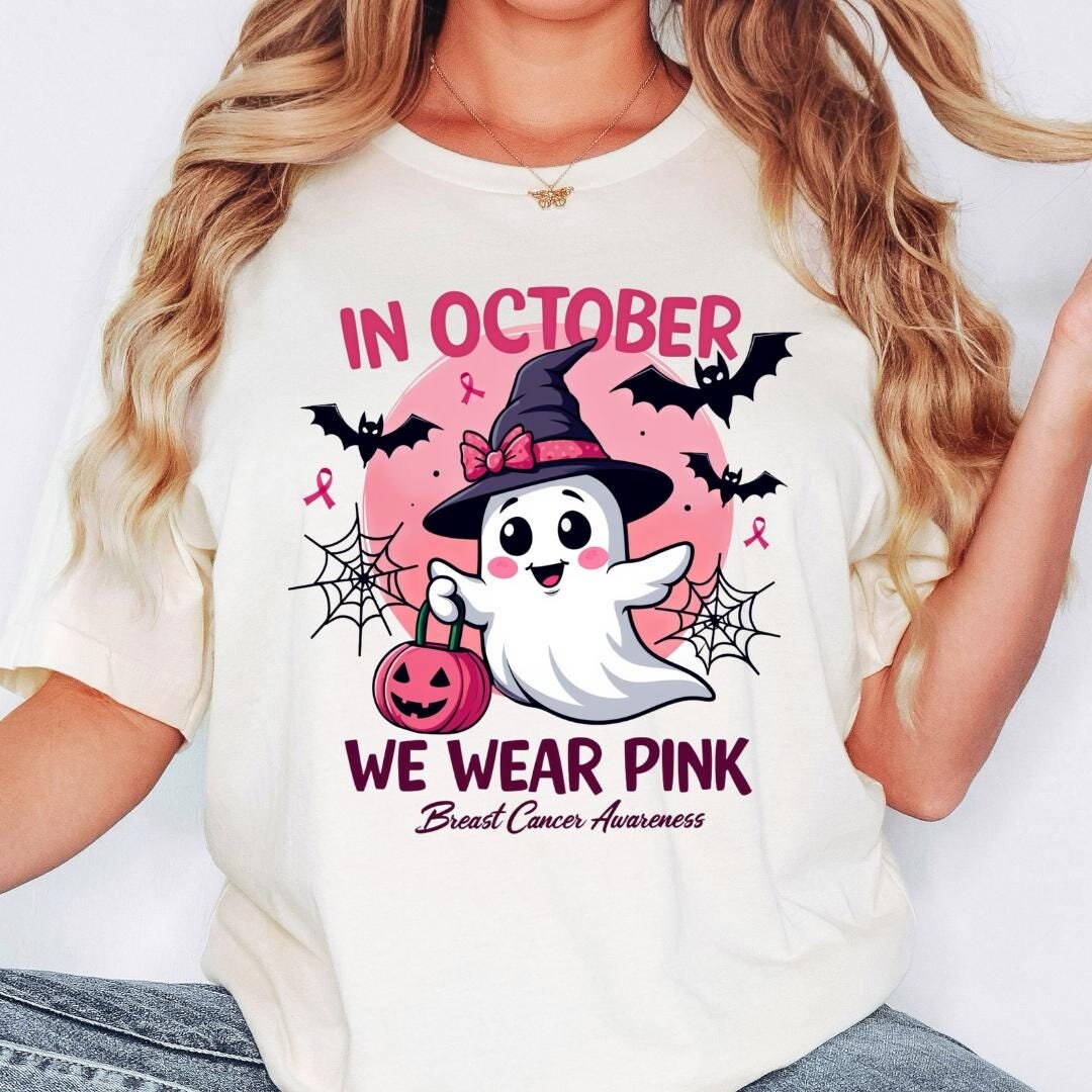 Breast Cancer Awareness Shirt, Pink October T-shirt, Pink Halloween ...