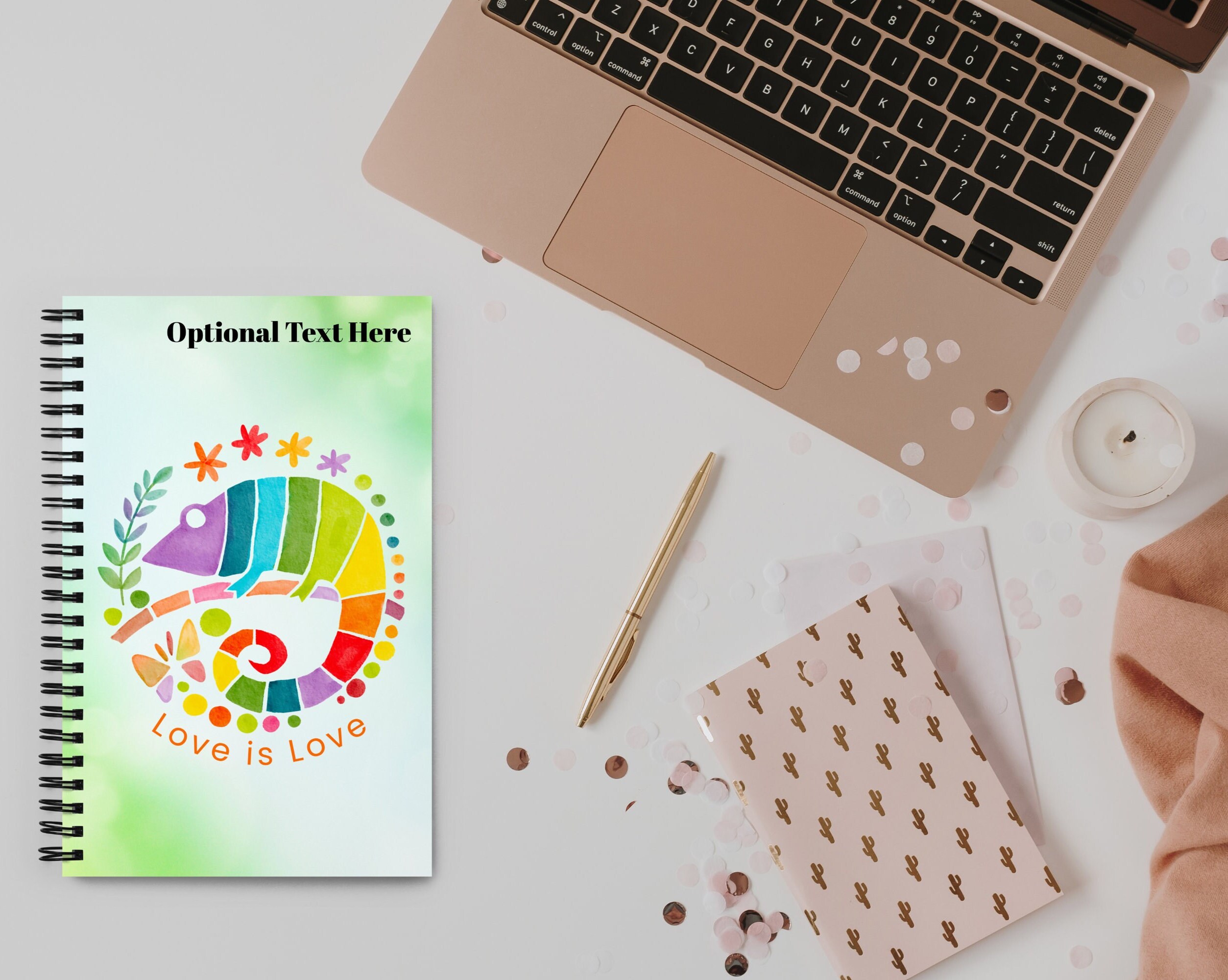 Custom Notebook Love is Love Pride Month Gift Gay Gift Pride Gift ...