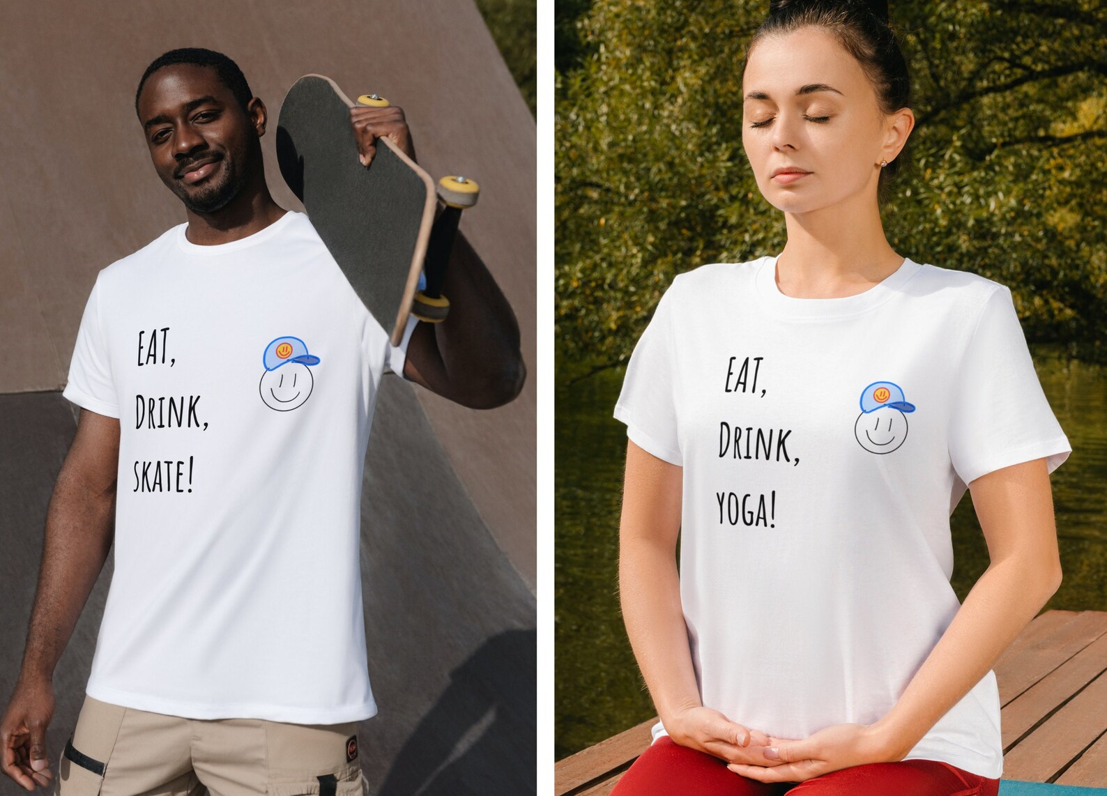 Customizable T-shirt Eat Drink Design Your Own Unique Shirt - Etsy