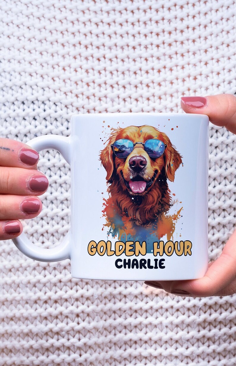 Custom Golden Retriever Mug Personalized Gift for Golden Retriever ...