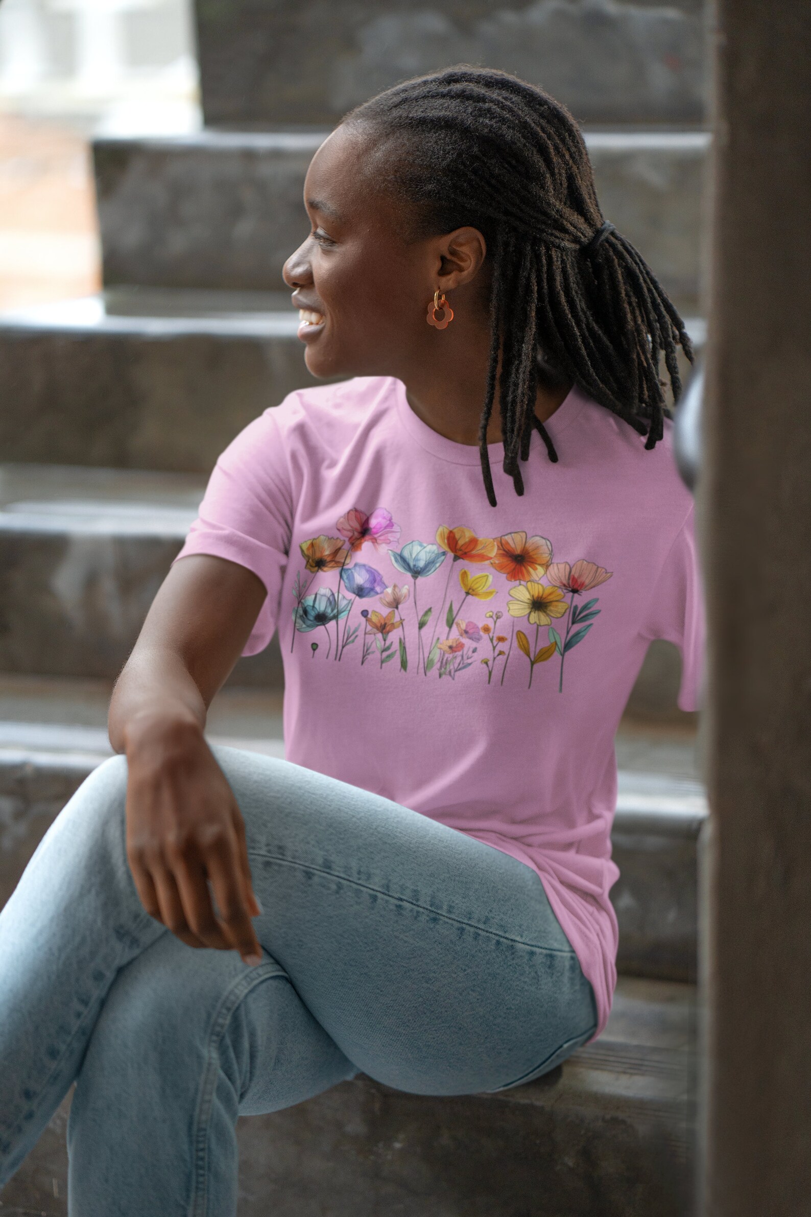 Custom Wild Flowers Shirt Floral Design Tshirt Wildflower T-shirt ...