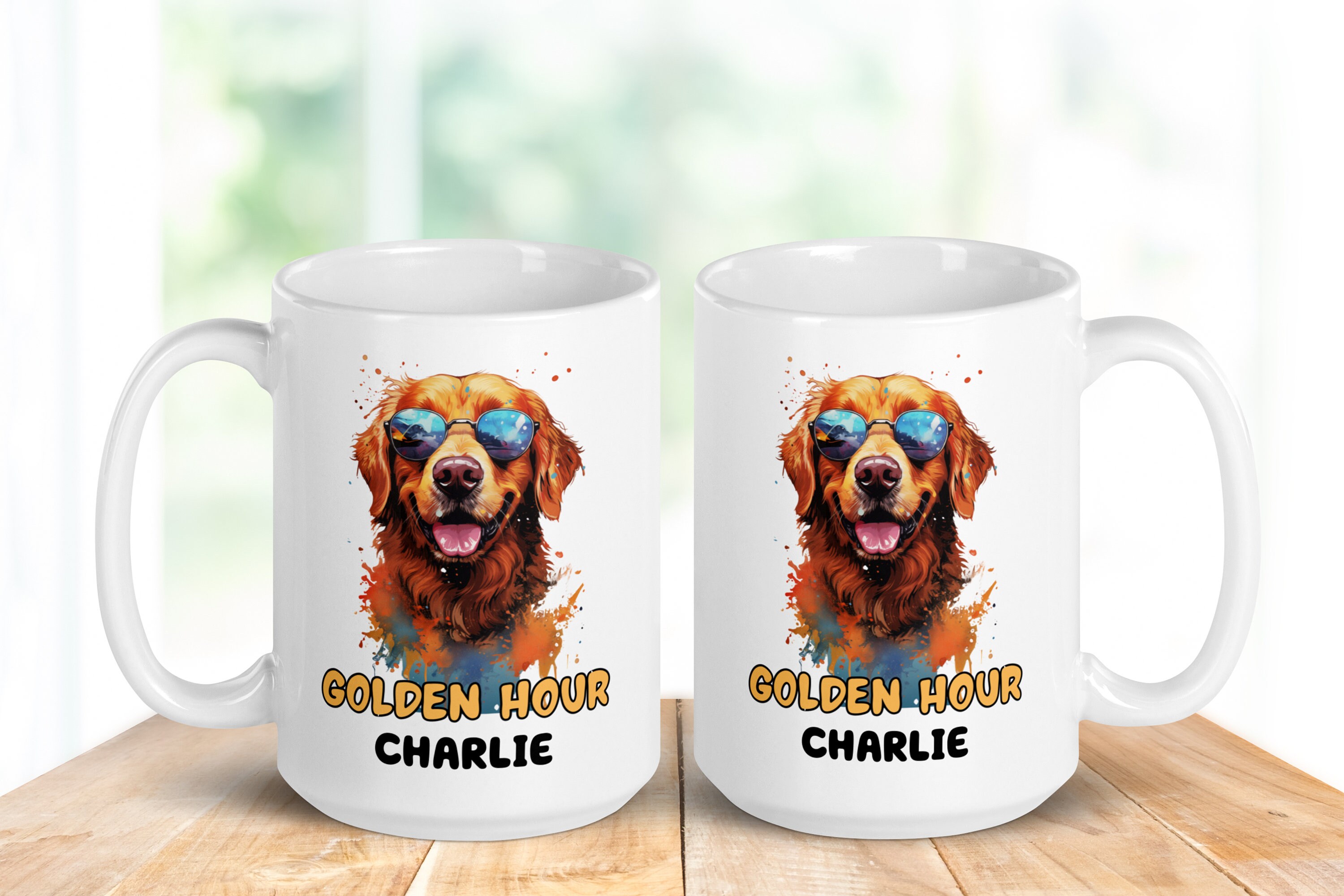 Custom Golden Retriever Mug Personalized Gift for Golden Retriever ...