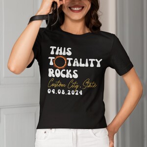 Custom Eclipse T-shirt Customized Totality Shirt Personalized Solar ...