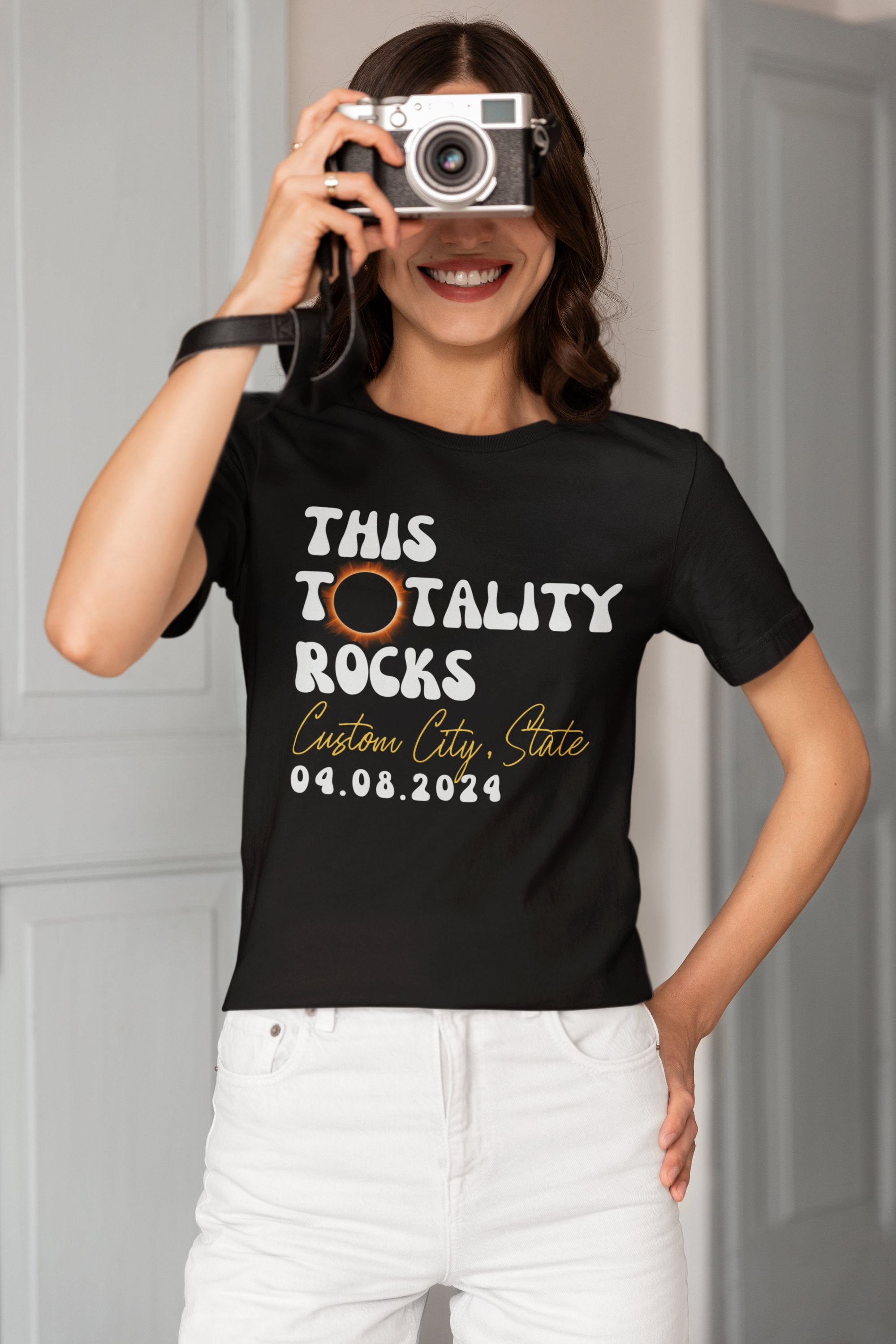 Custom Eclipse T-shirt Customized Totality Shirt Personalized Solar ...