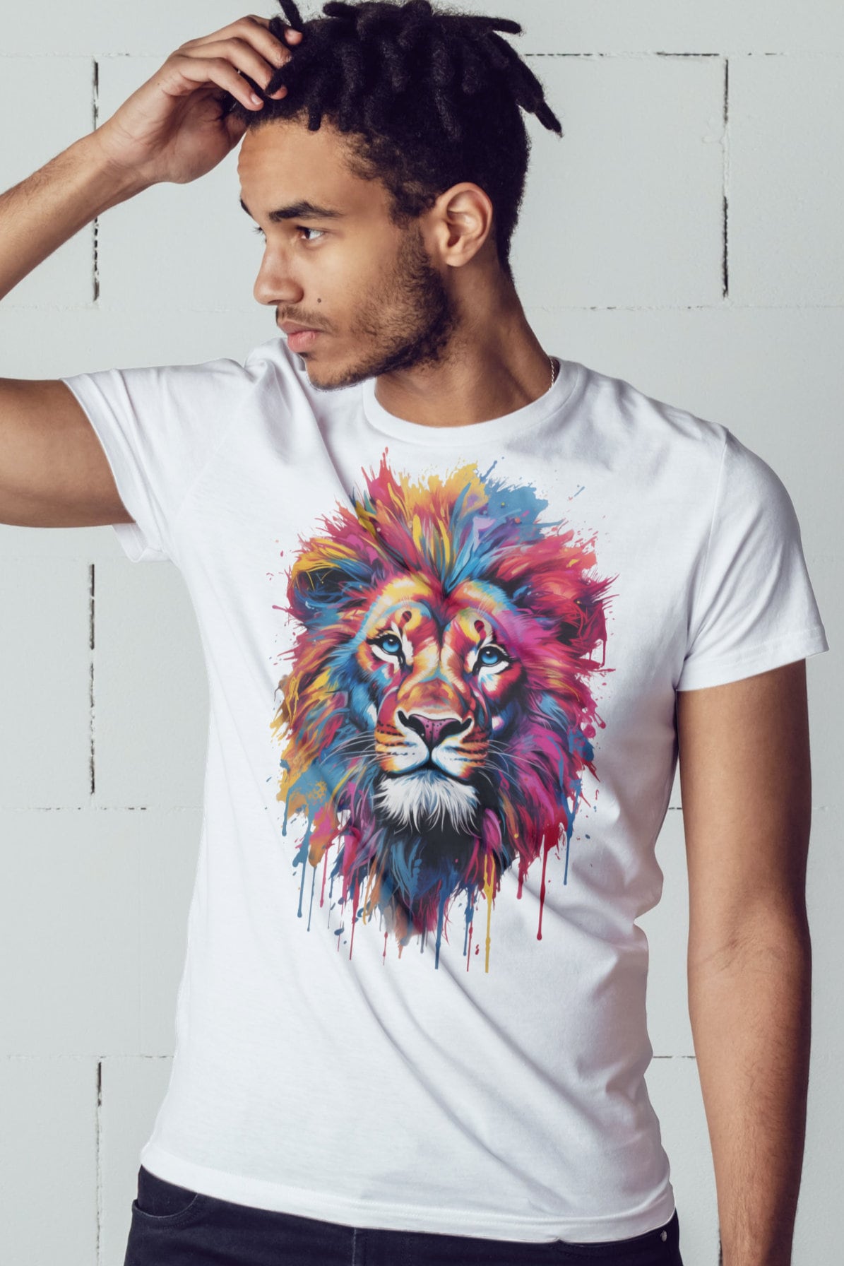 Lion Face Shirt Majestic Lion T Shirt Wild Life Lion T-shirt for Animal ...