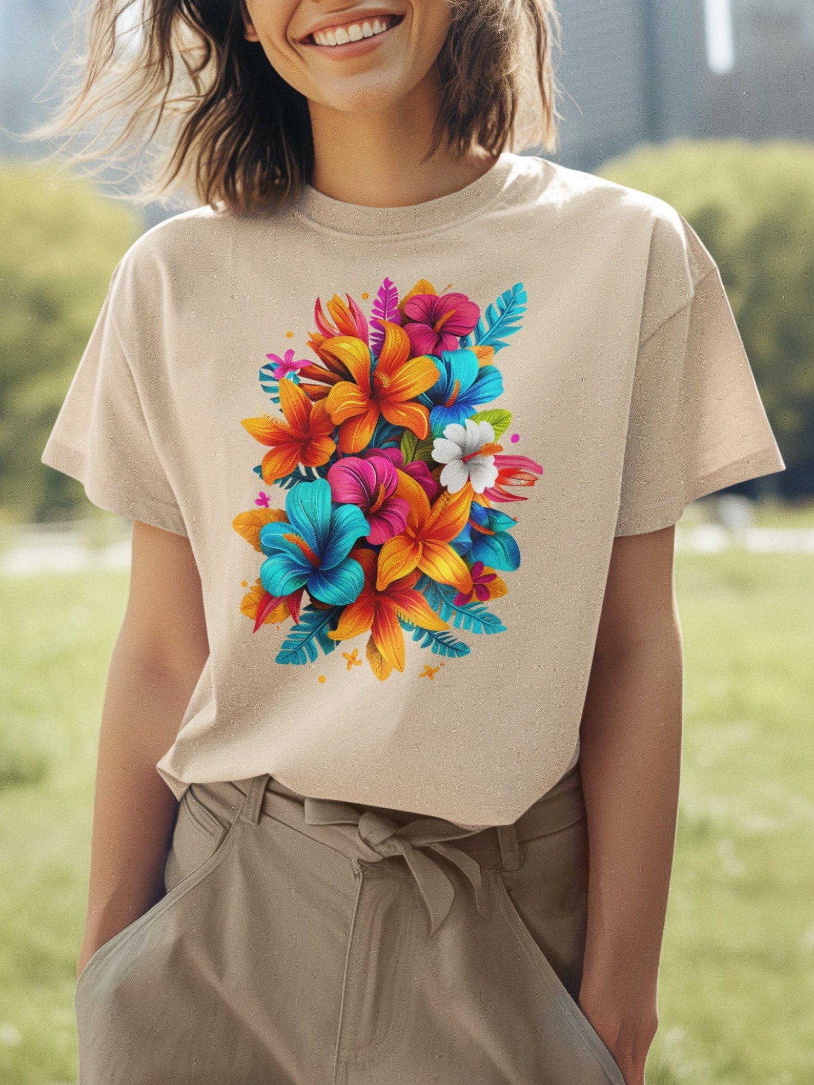 Custom Wild Flowers Shirt Floral Design Tshirt Wildflower T-shirt ...