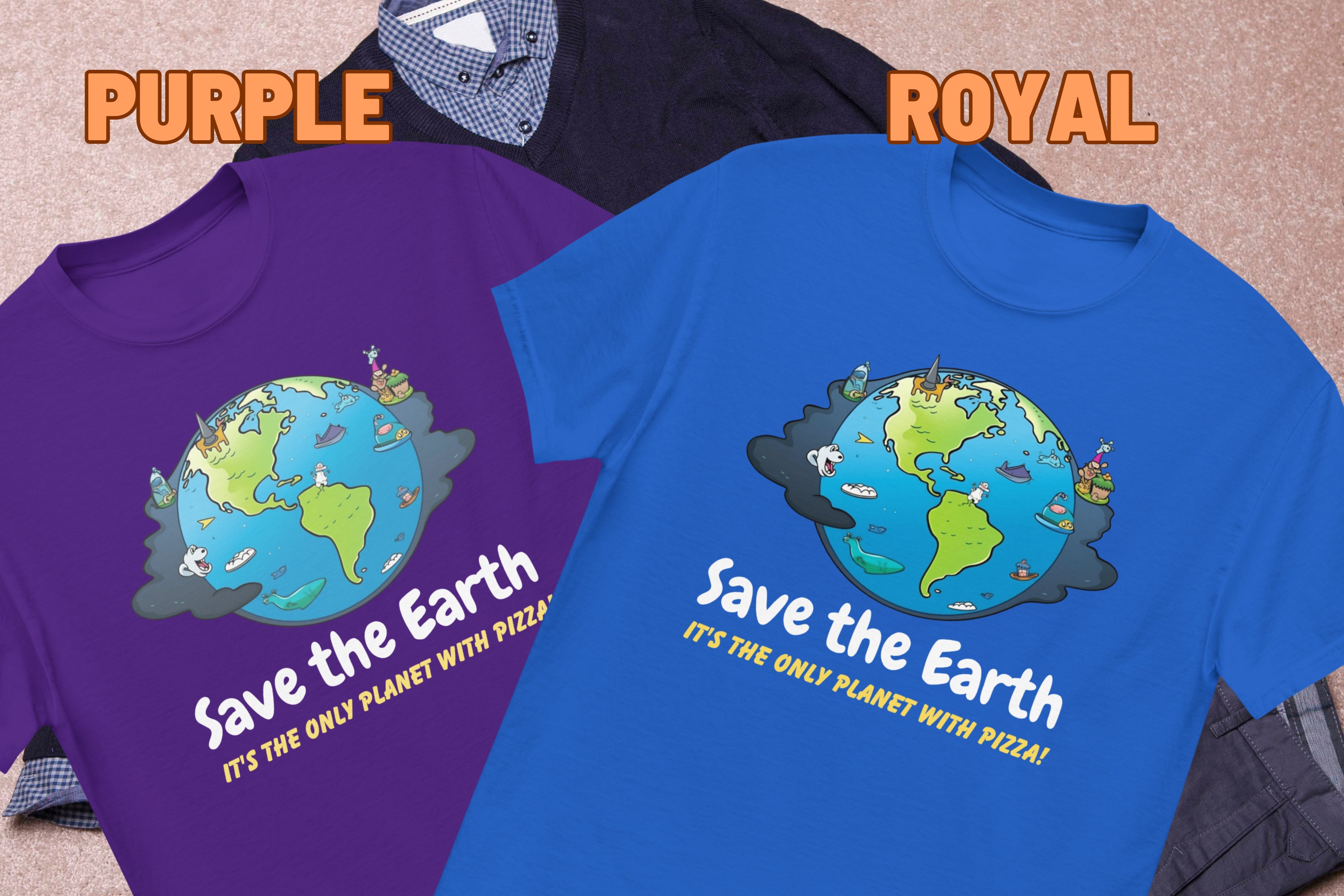 Save Earth Shirt Pizza T Shirt Environmental T-shirt Earth Day - Etsy