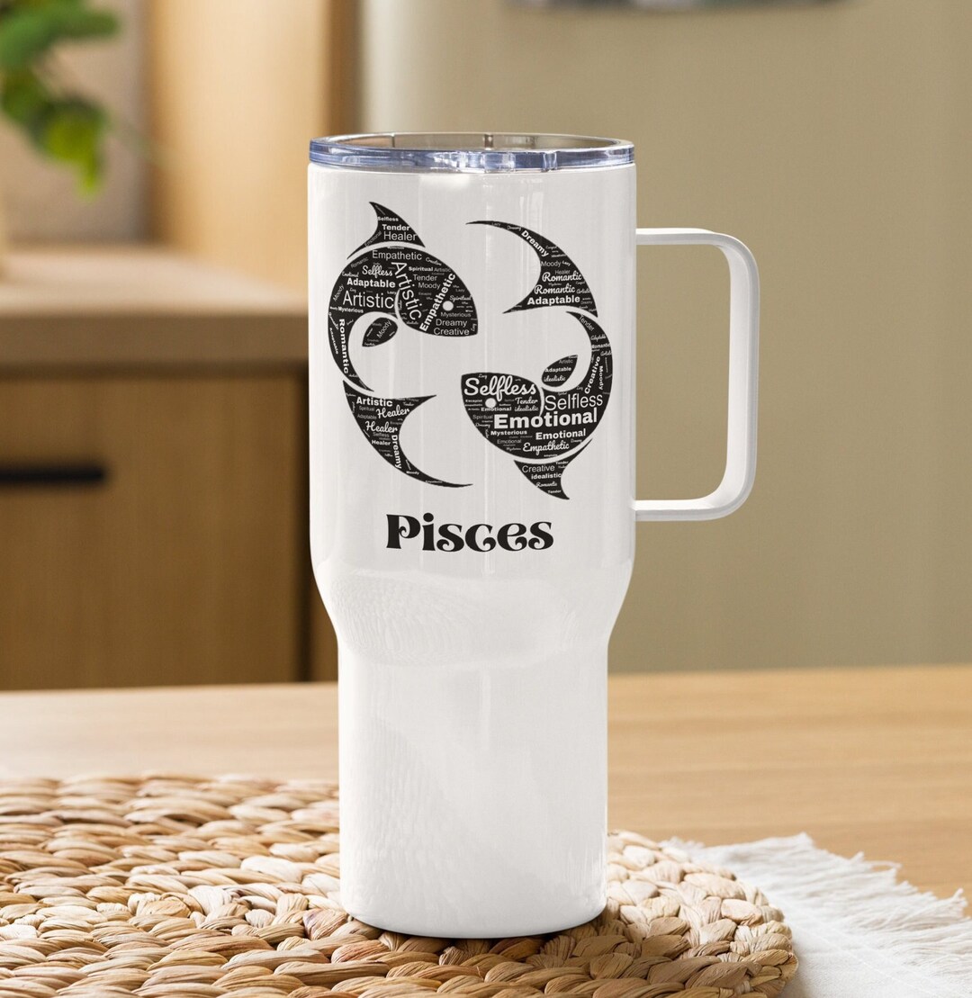 Pisces Travel Mug Gift for Pisces Birthday Gift for Pisces Zodiac Gift ...