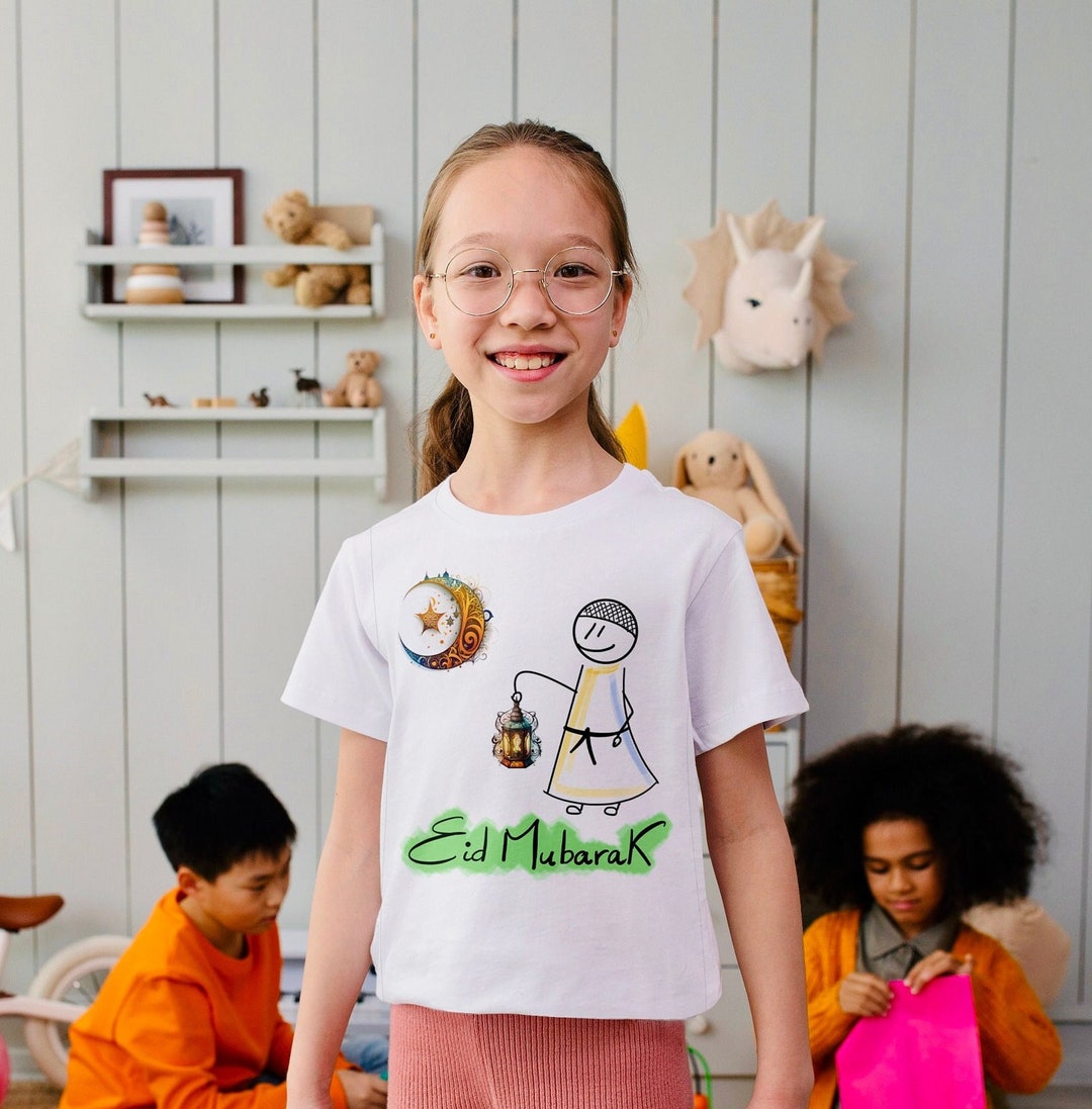 Eid Kids T Shirt for Kids T-shirt Eid Gift for Eid Mubarak - Etsy