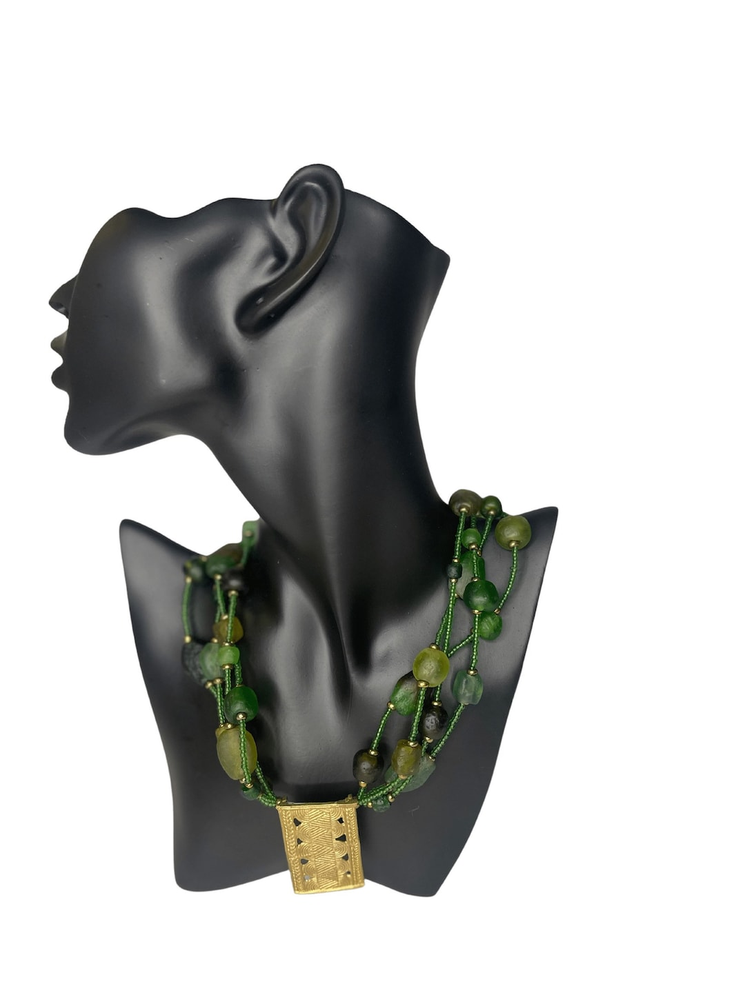 Ghana Pendant Necklace | Ghana Statement Necklace | Ghana Beaded ...