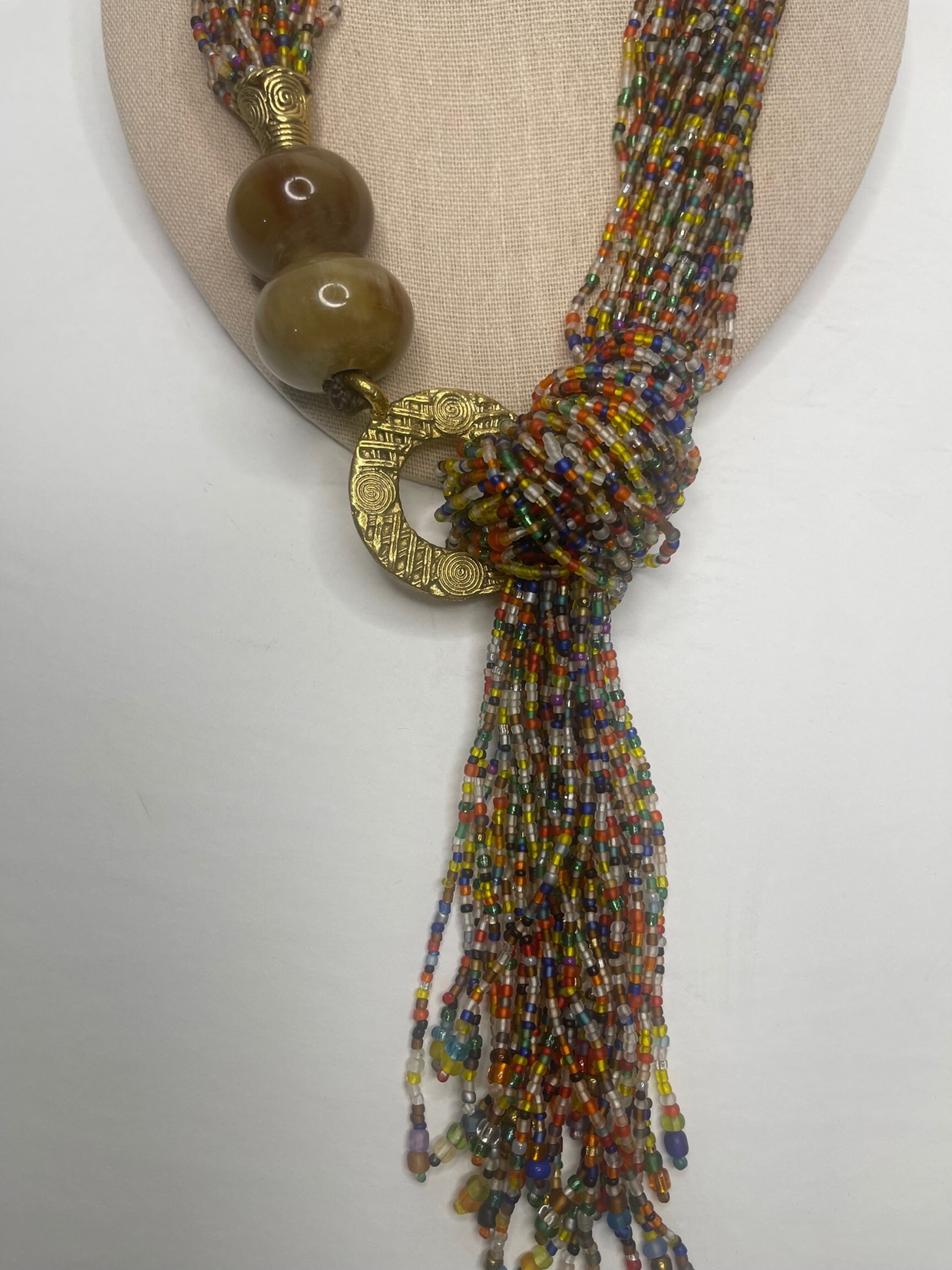Ghana Pendant Necklace | Ghana Statement Necklace | Ghana Beaded ...
