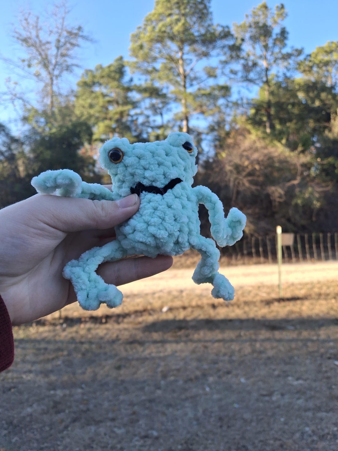 Cute Medium Leggy Crochet Frog. - Etsy