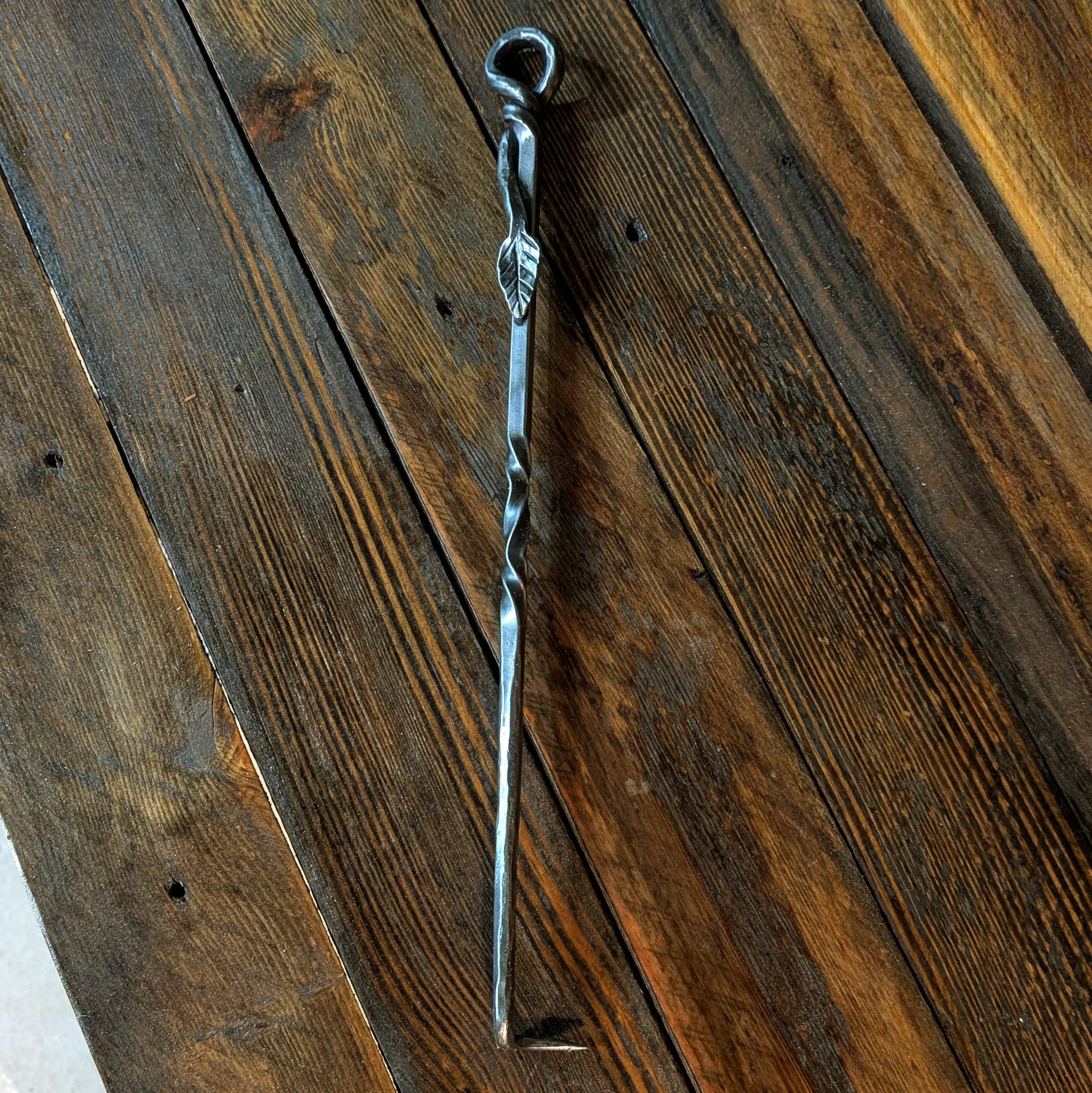 Blacksmith Made Hand Forged Steak Flipper Meat Hook Grilling Tool - Etsy