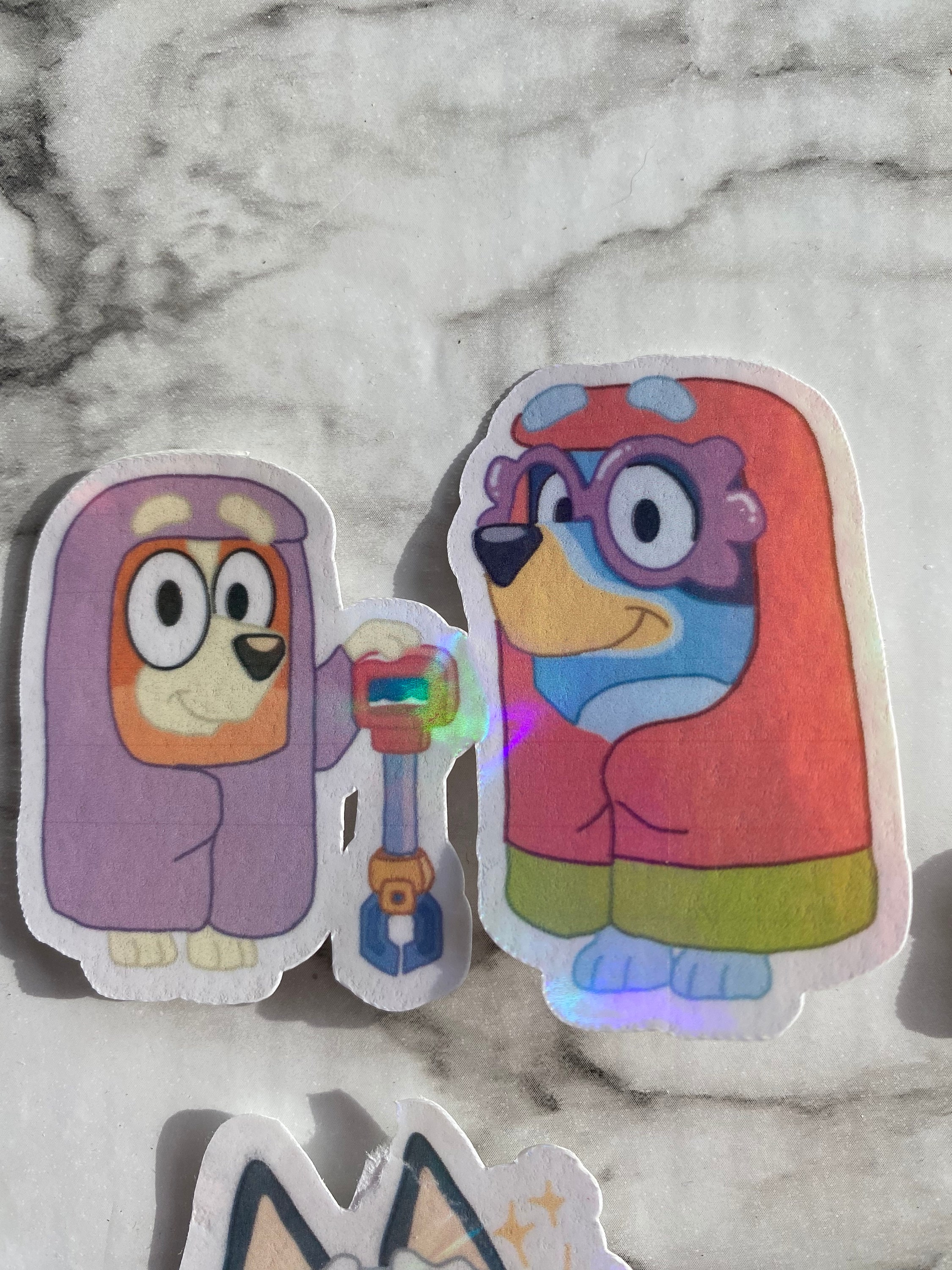 Holographic Cartoon Australian Cattle Dogs Sticker Pack - Etsy
