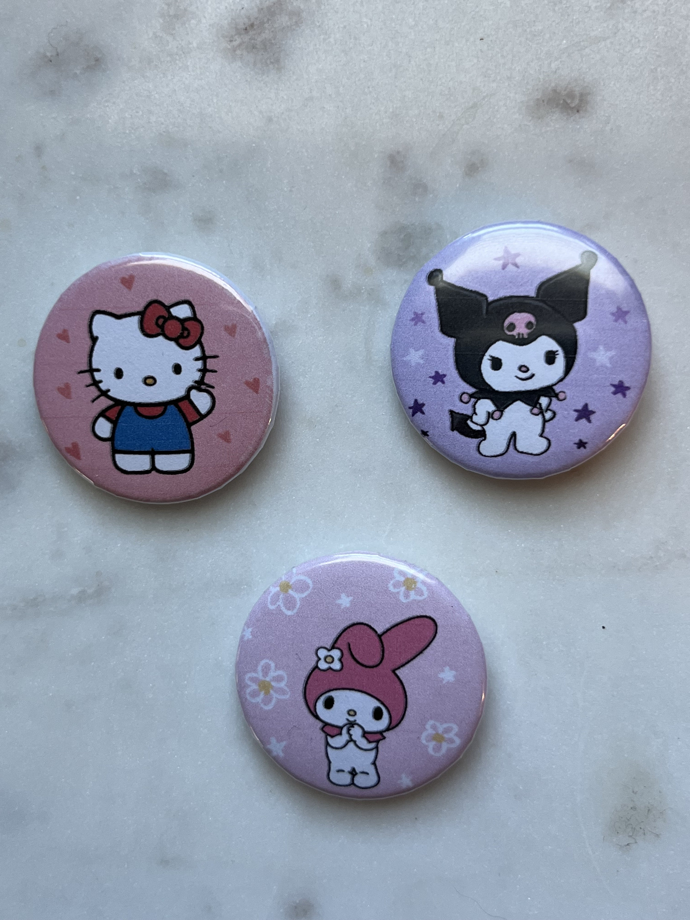 NEW Sanrio Button Pins - Etsy