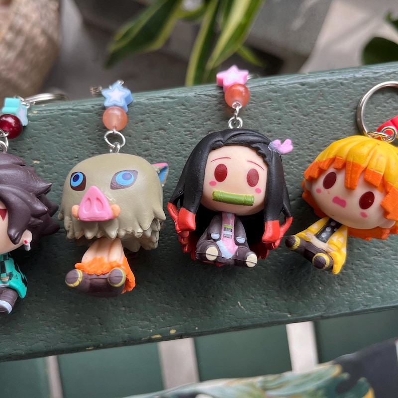Anime Demon Slayer Keychain - Etsy