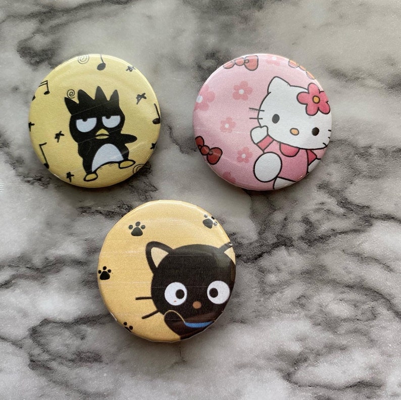 Sanrio Button Pins - Etsy