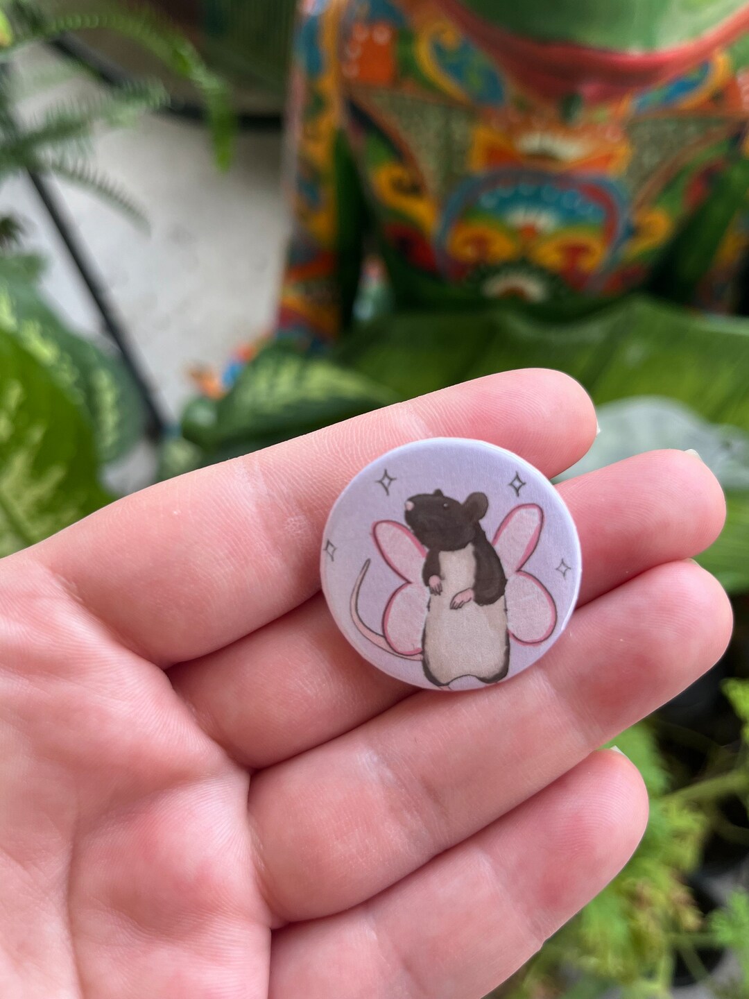 Rory the Fairy Rat Pin - Etsy