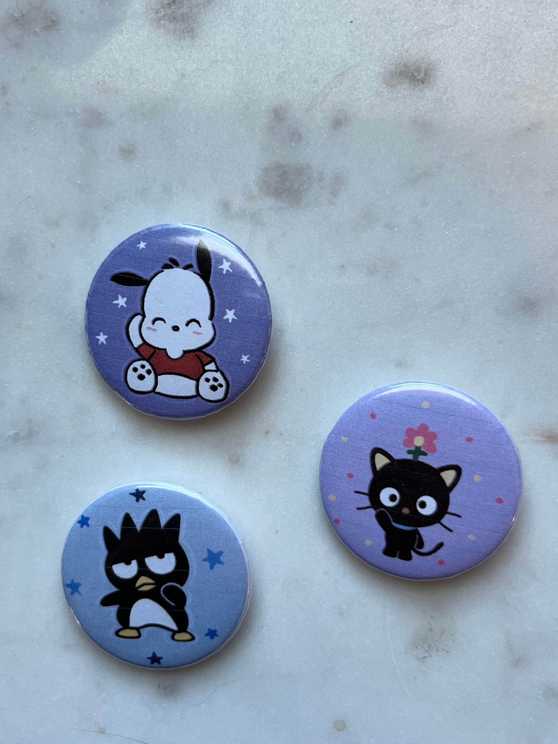NEW Sanrio Button Pins - Etsy