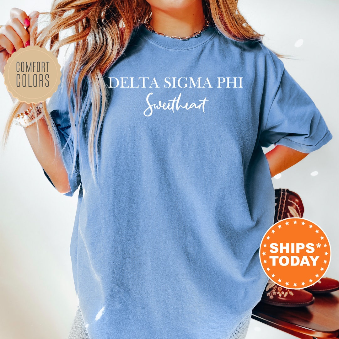 Delta Sigma Phi Cursive Sweetheart Fraternity T-shirt Delta - Etsy