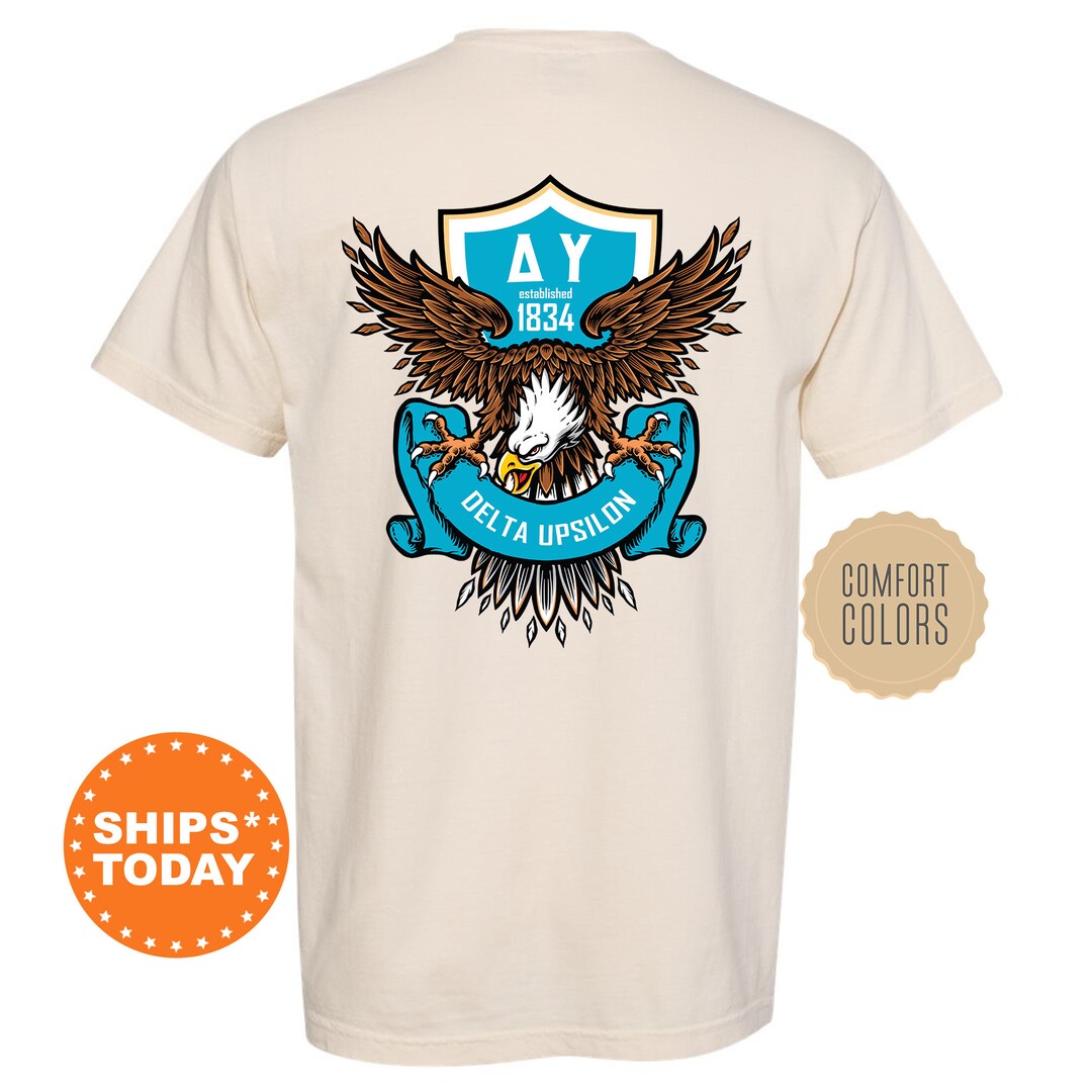 Delta Upsilon Greek Eagles Fraternity T-shirt DU Fraternity - Etsy