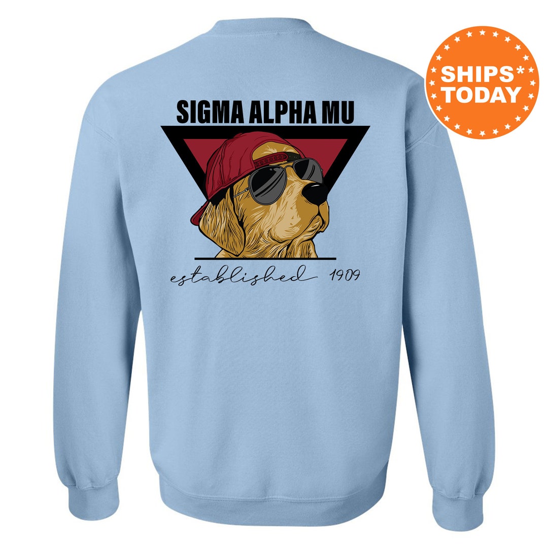 Sigma Alpha Mu Paw Prints Fraternity Sweatshirt Sammy - Etsy