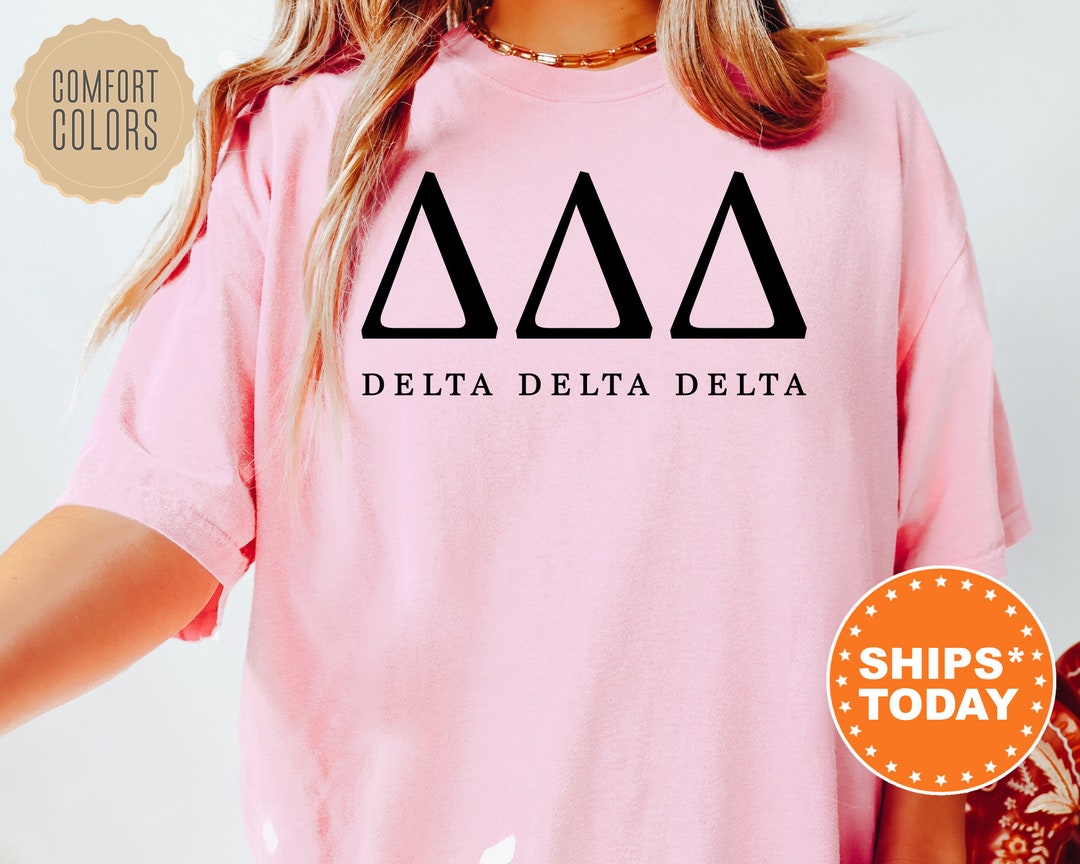 Delta Delta Delta Sweet and Simple Comfort Colors Sorority - Etsy