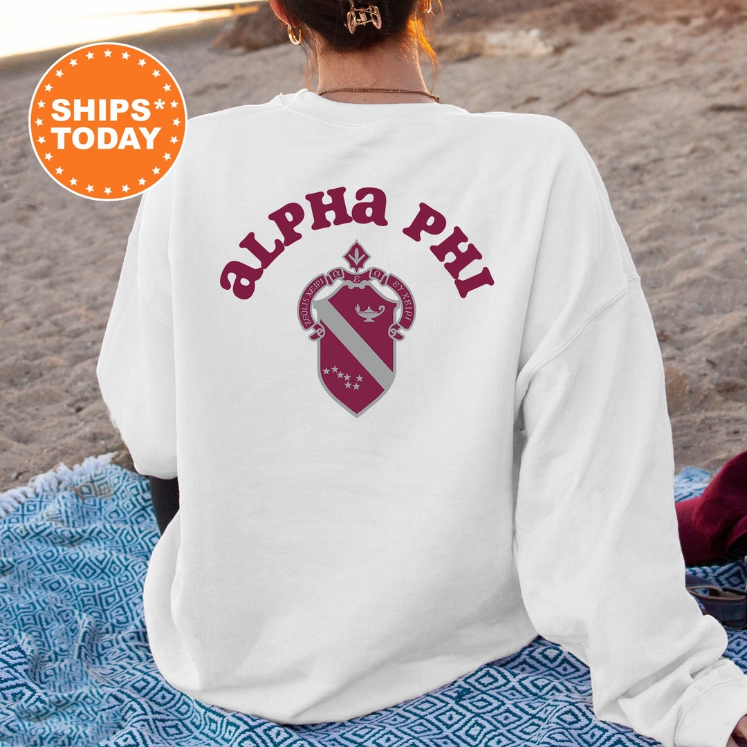 Alpha Phi Sorority Style Sorority Sweatshirt Alpha Phi Hoodie APHI Big ...