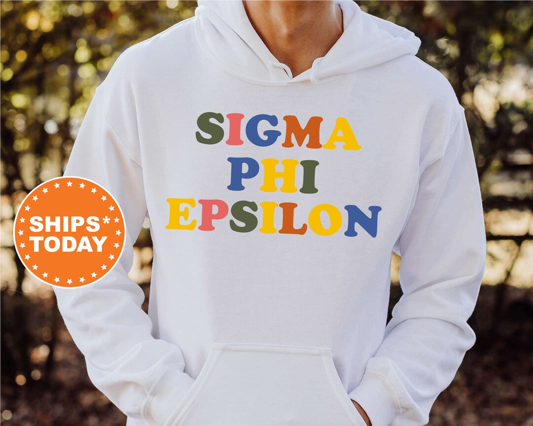 Sigma Phi Epsilon Retro Letters Fraternity Sweatshirt Sigep - Etsy