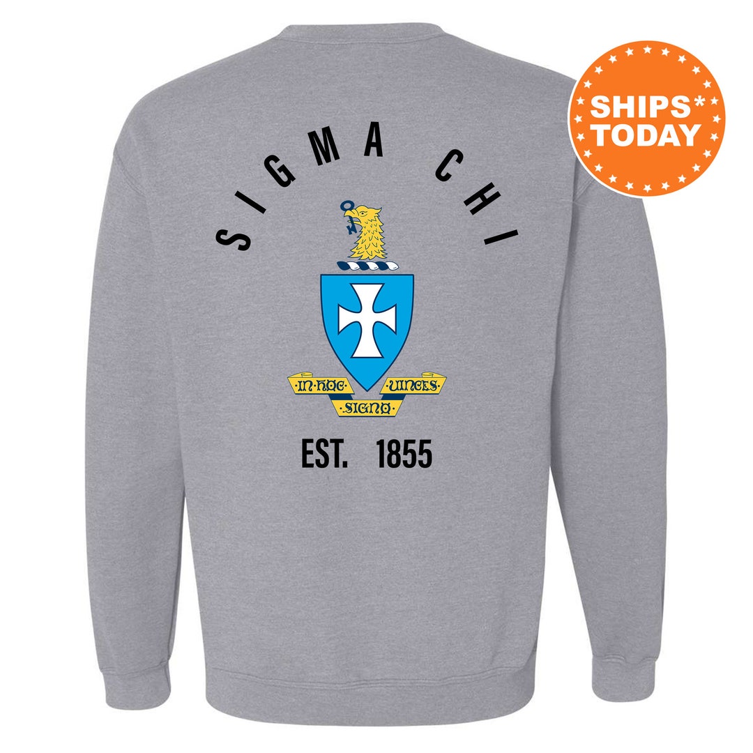 Sigma Chi Iconic Symbol Fraternity Sweatshirt Sigma Chi - Etsy